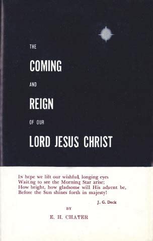 Coming And Reign Of Our Lord Jesus Christ Gospel Folio Press