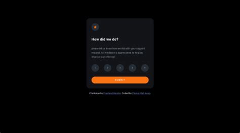 Interactive Rating Component Using Html Css And Javascript Coding