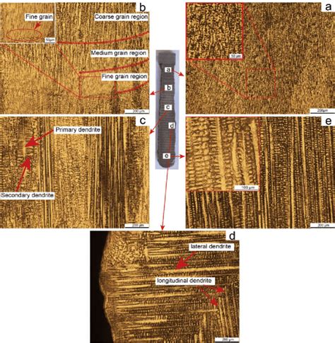 Microstructure Of Different Regions Of The Sample 2 A Bottom