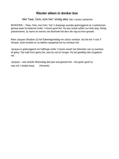 Koerant Berig Mondeling Gr4e Pdf