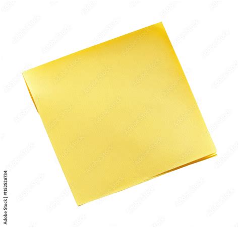 Simple Yellow Post It Note Suitable For Reminders And Messages