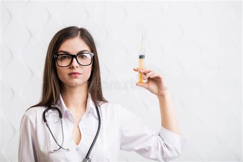 Doctor Gets Ready For Injection Stock Image Image Of Injection