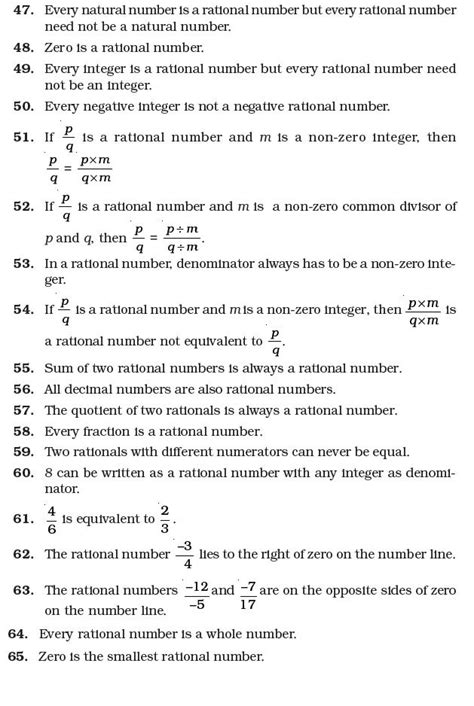 Class 7 Important Questions For Maths Rational Numbers Ncert Exemplar Rational Numbers
