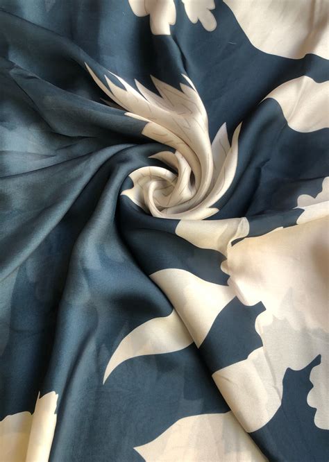 Grey Floral Print Satin Georgette Aparnaa Sarees