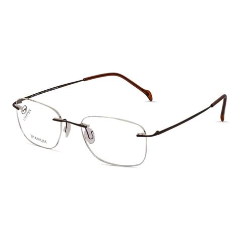 Thin Light Titanium Rimless Glasses Stepper Si 4222 Unisex Optic