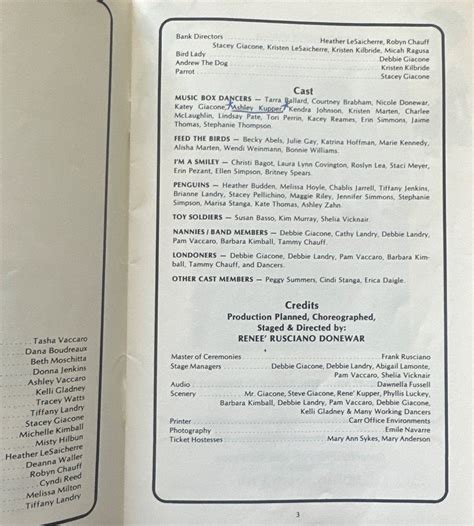 Britney Spears Mary Poppins Dance Recital Program Book Maries Hidden Treasures