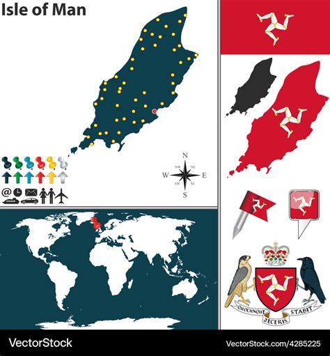 Isle Of Man Map Vector Images And Graphics For Commercial Use Vectorstock