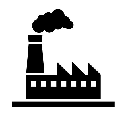 Factory Icon Vector 16876937 Vector Art At Vecteezy