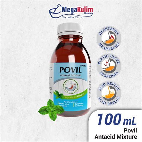Povil Antacid Syrup 100ml Tablet 10s Shopee Malaysia