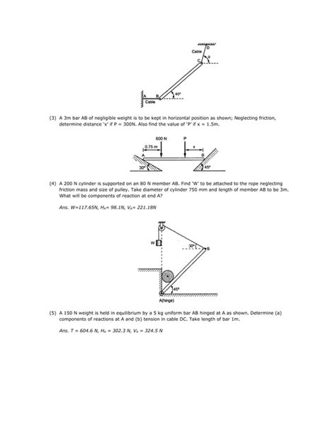 Engmech 06 Equilibrium Of Non Concurrent Force System Pdf