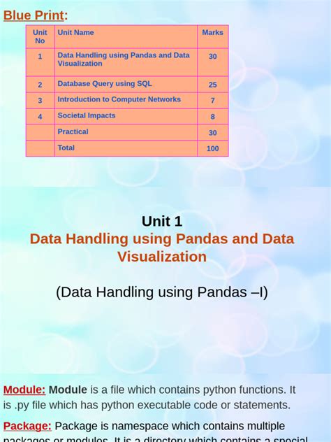 Series Ppt On Data Handling Using Pandas I Pdf Database Index