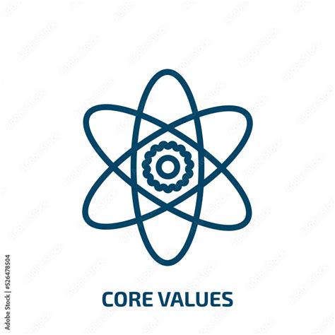 Core Values Icon From General Collection Thin Linear Core Values Company Value Outline Icon