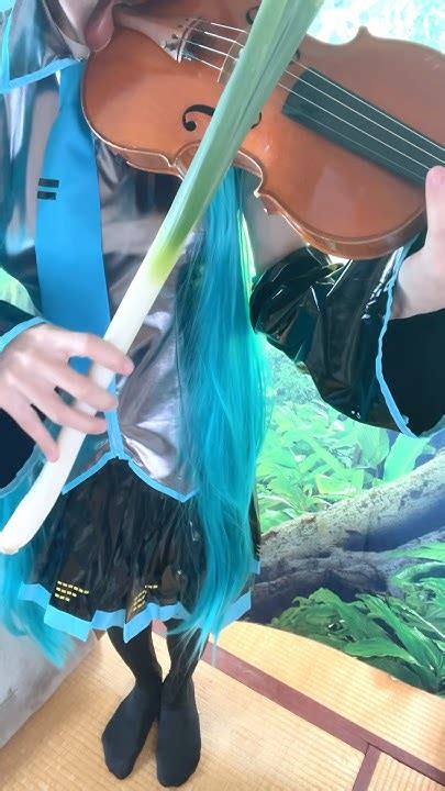 Miku Playing 『csárdás』🎻 With Leek Violin Youtube
