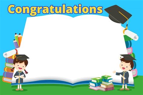 Premium Vector Congratulations Students And Big Books