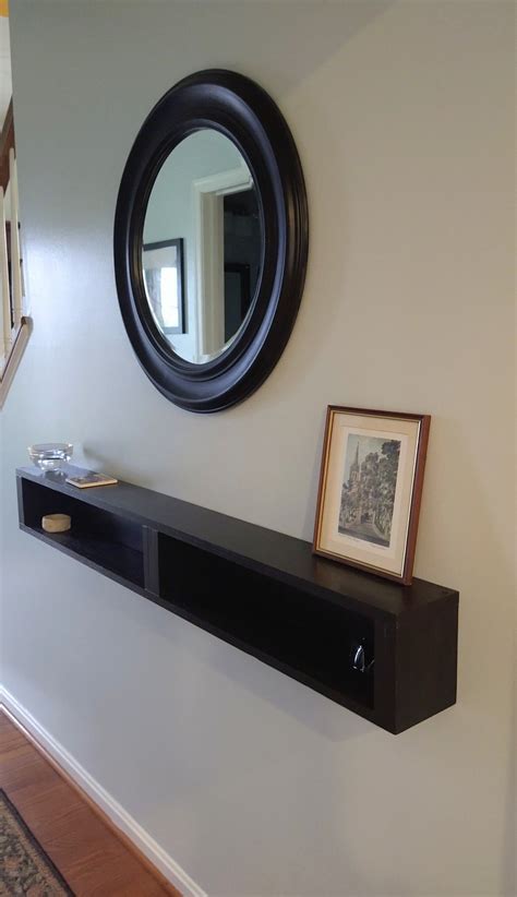 Modern Floating Shelf For Foyer Or Narrow Hallway
