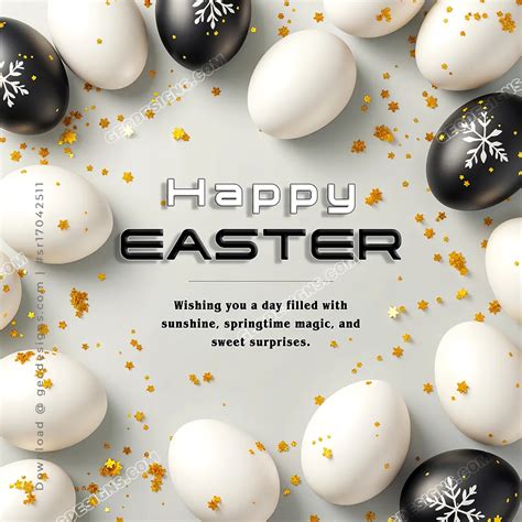 Happy Easter Design Easter Eggs Decoration Background Gec Designs