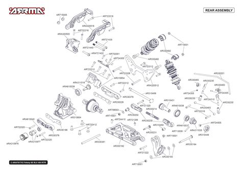Arrma Felony 6s Blx 4x4 Parts Exploded View 7617v2t1 — Adventure
