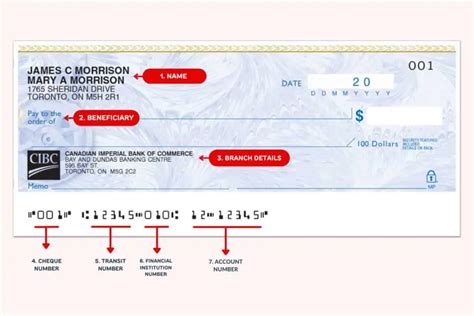 Cibc Bank Account Number On Cheque