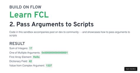 Dev To Fcl 02 Script Arguments Codesandbox