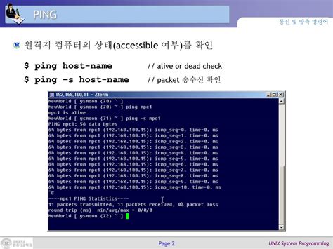 Ppt Linuxunix Programming 통신 및 압축 명령어 최미정 강원대학교 컴퓨터과학전공 Powerpoint