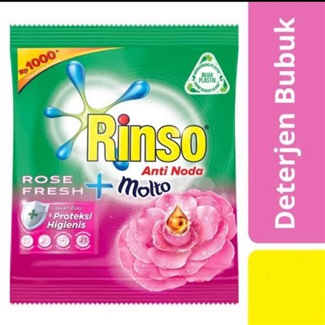 Jual Detergen Rinso Molto 40 Gram Rinso 1000 Rinso Renceng 1 Renceng