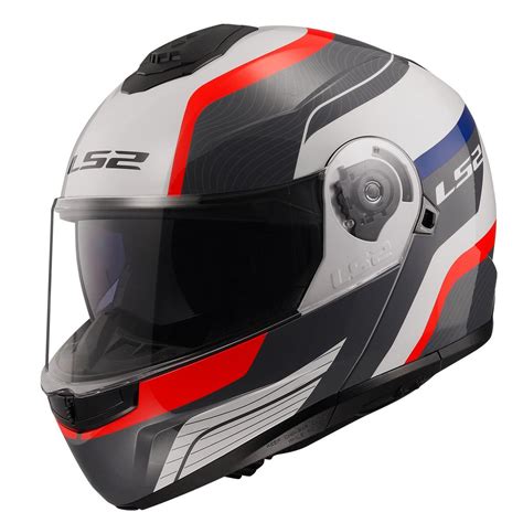 Ls2 Strobe 2 Monza Sİyah Beyaz Kirmizi Kask