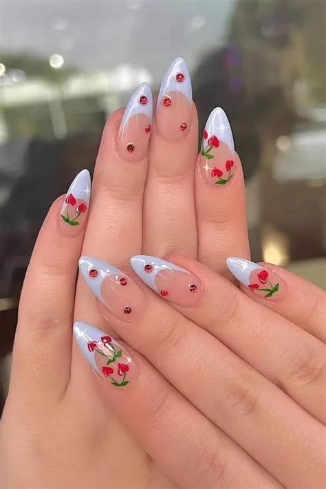 40 Sweet And Chic Cherry Nails You Need To See Girl Shares Tips