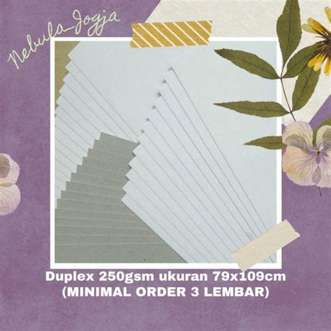 Jual Kertas Karton Duplex Besar Kertas Marga Kertas Dus Tebal 250 Gsm Gr Jakarta Pusat