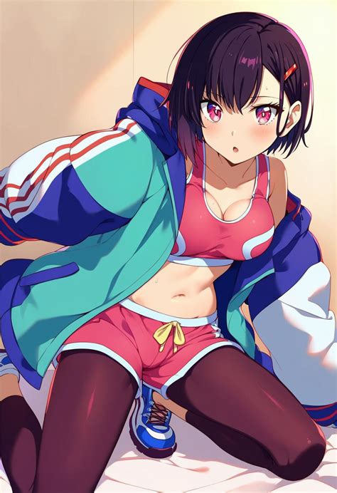 A Close Up Of A Person In A Bikini And Jacket Seaart Ai