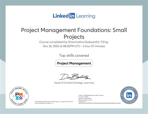 shanmukha godavarthi p eng on linkedin certificate of completion