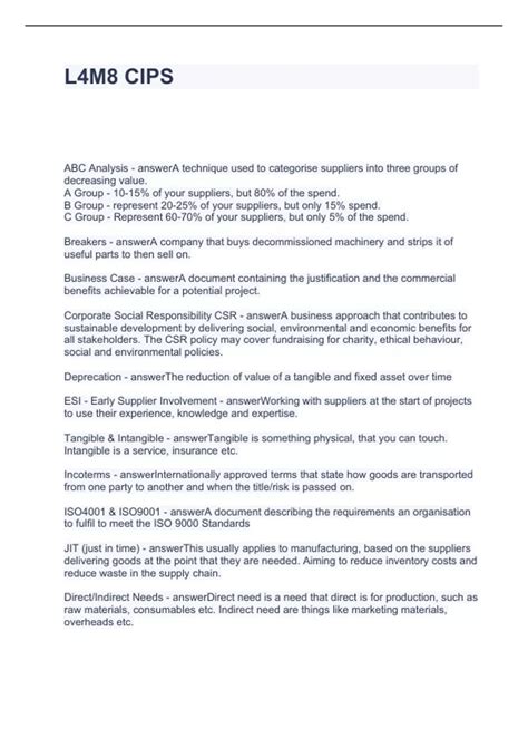 Cips Test Exam Compilation Bundle Ready Passed 2024 Stuvia Us