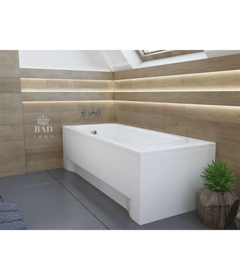 Rechteck Badewanne 160x75 Medium Ablaufgarnitur Füße Gratis Badland