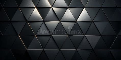 Abstract Dark Metallic Triangle Geometric Background Stock Illustration Illustration Of