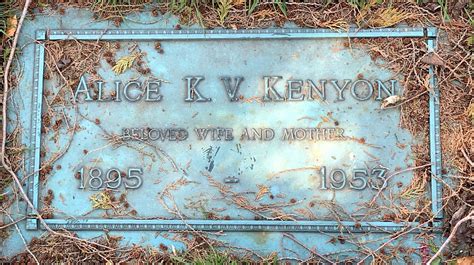 Alice Kate Victoria Govenlock Kenyon 1895 1953 Find A Grave Memorial