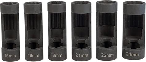 Tradeinart 6pcs Strut Nut Socket 16mm 18mm 19mm 21mm 22mm