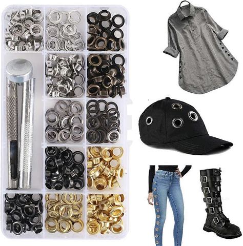 200 Pcs Eyelet 6mm Sewing Eyelet 4 Colors Eyelets For Tarps Eyelet For