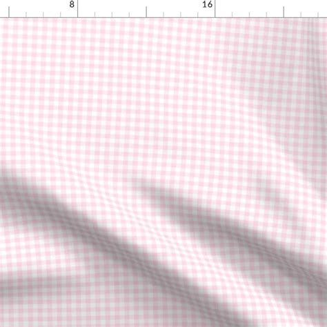 Pink Gingham Fabric Etsy