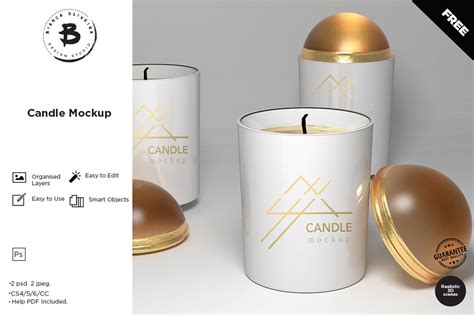 Free Candle Packaging Mockup Creativebooster
