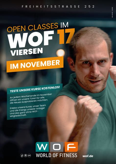 Open Classes Im Wof 17 Im November World Of Fitness