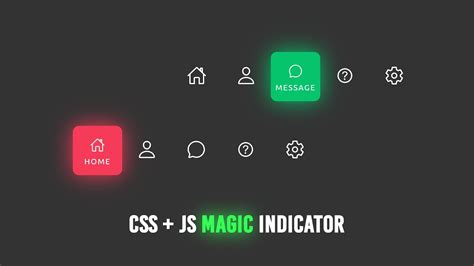 Magic Navigation Menu Indicator Using Css And Javascript Youtube