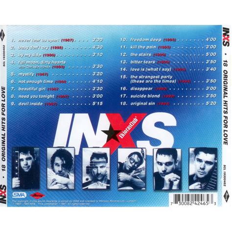 18 Original Hits For Love Inxs Mp3 Buy Full Tracklist
