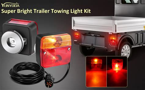 Yunyoda 2×luces Traseras Para Remolque 40 Led Y 7 Pines Pilotos
