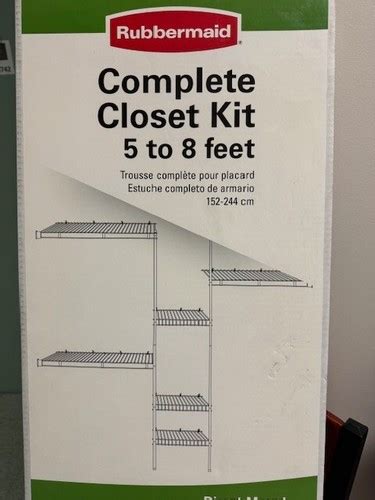 Rubbermaid Complete Closet Kit 5 To 8 Feet Ebay