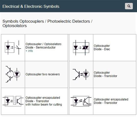 Electronic Sensor Symbols Transducers Detector Etc