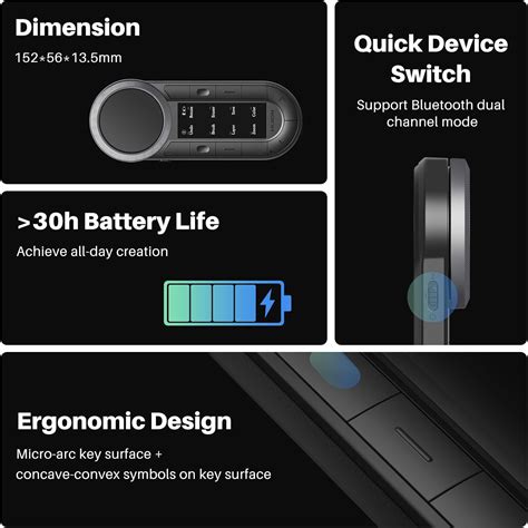 Huion Keydial Remote Bluetooth Programmable Keypad Thailand Ubuy