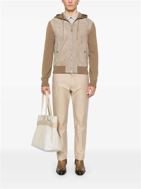 Tom Ford Suede Bomber Jacket Brown Farfetch