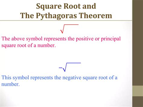 Pythagoras And Square Root New Week5 Ppt