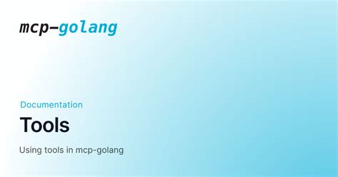 tools mcp golang