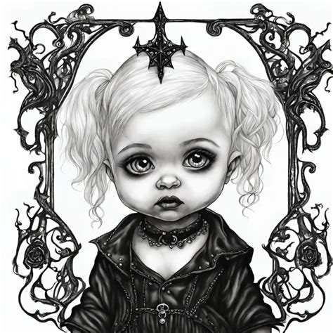 Goth Daughter Illustration Girl Sketch Inspirational Tattoos Drawings