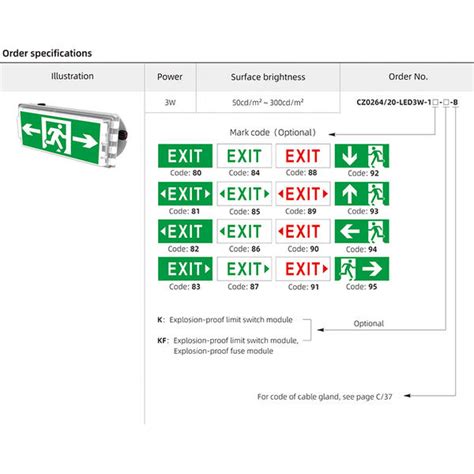 Custom Cz026420 Explosion Proof Led（emergency）marking Light Suppliers